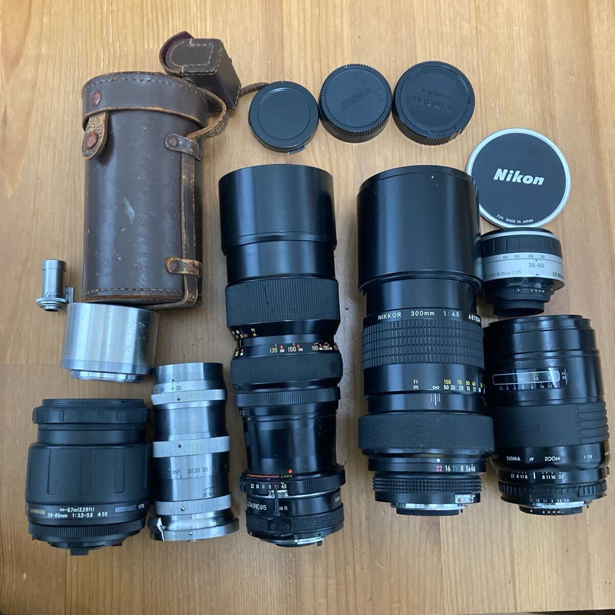 【全体的に状態が悪い】1円〜 Nikon用レンズ6本 NIKKOR-Q・C 13.5cm f3.5 NIKKOR 300mm f4.5 KOMURA ZOOM TL925 TELEMORE95 ...