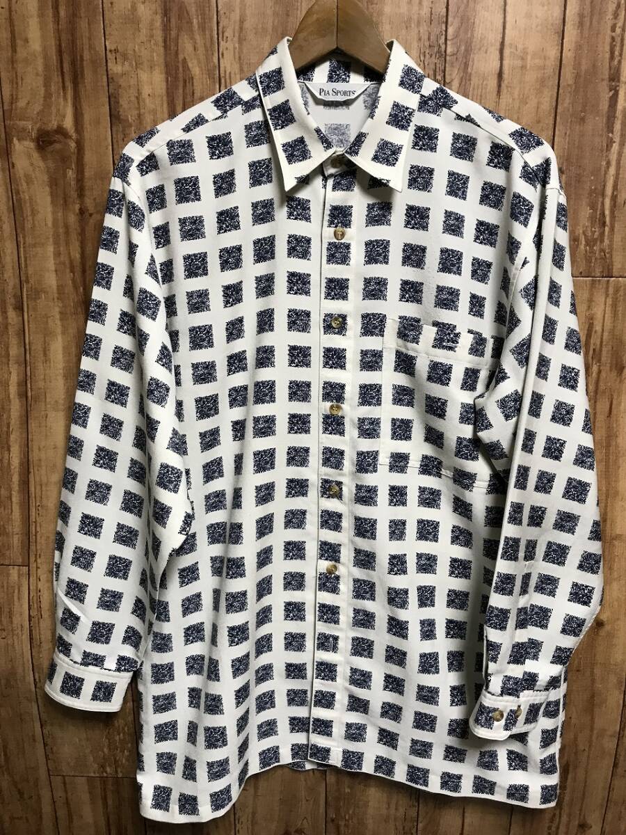 【目立った傷や汚れなし】送無♪PIA SPORTS♪長袖シャツ・総柄・サイズⅢの落札情報詳細 - Yahoo!オークション落札価格検索 オークフリー