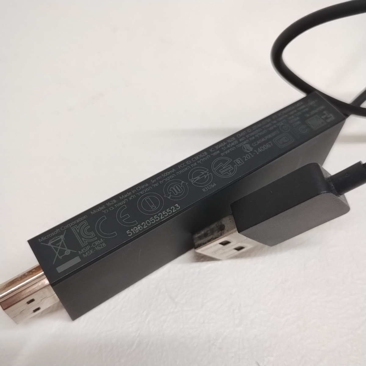 【やや傷や汚れあり】Microsoft 1628 ワイヤレス ディスプレイ アダプター マイクロソフト Microsoft Wireless ...