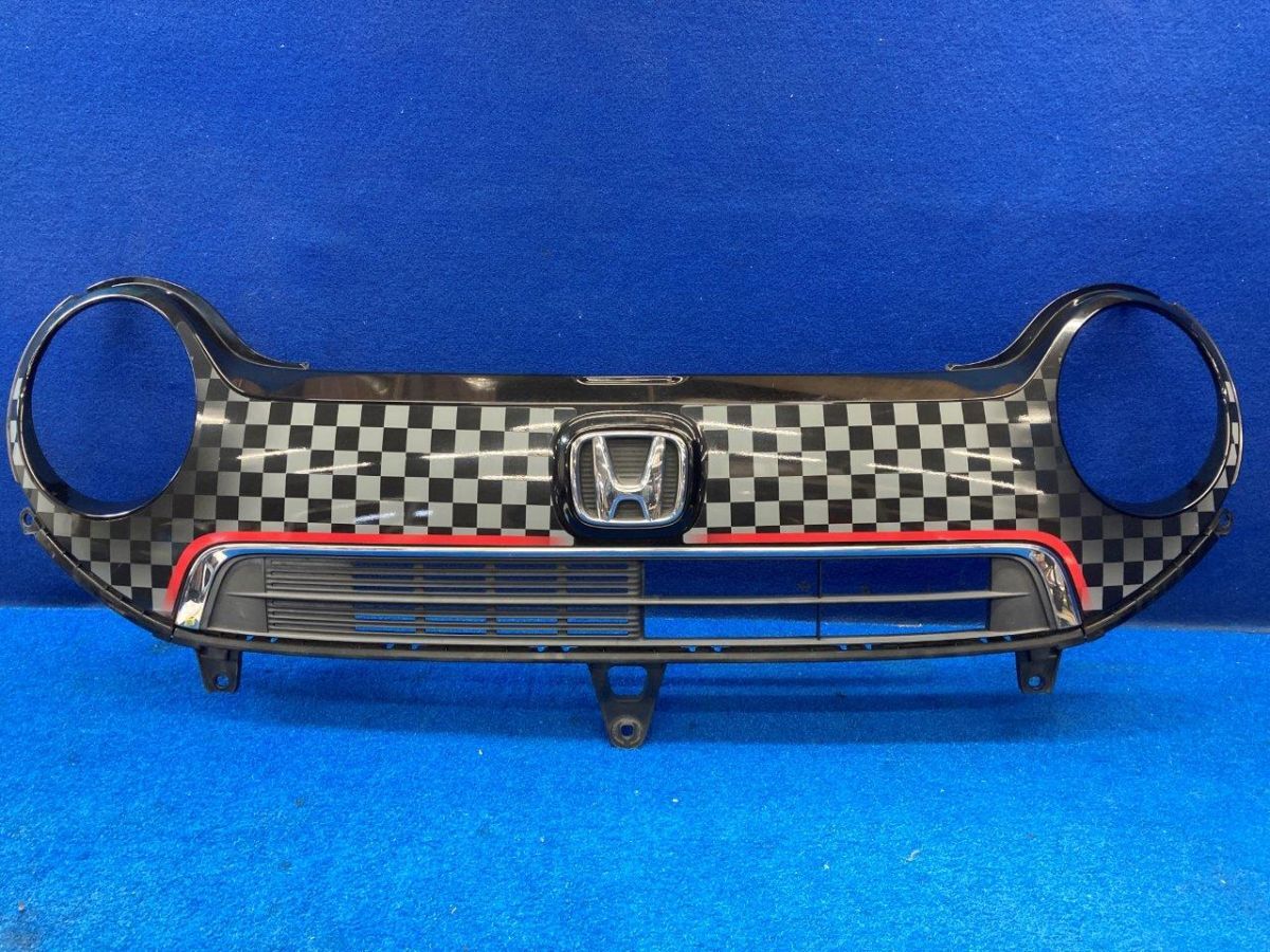 【やや傷や汚れあり】ホンダ N-ONE エヌワン JG1 JG2 純正 オプション OP デカール フロント ラジエター グリル チェッカー 71121-T4G-00-50 検索）バンパーの ...