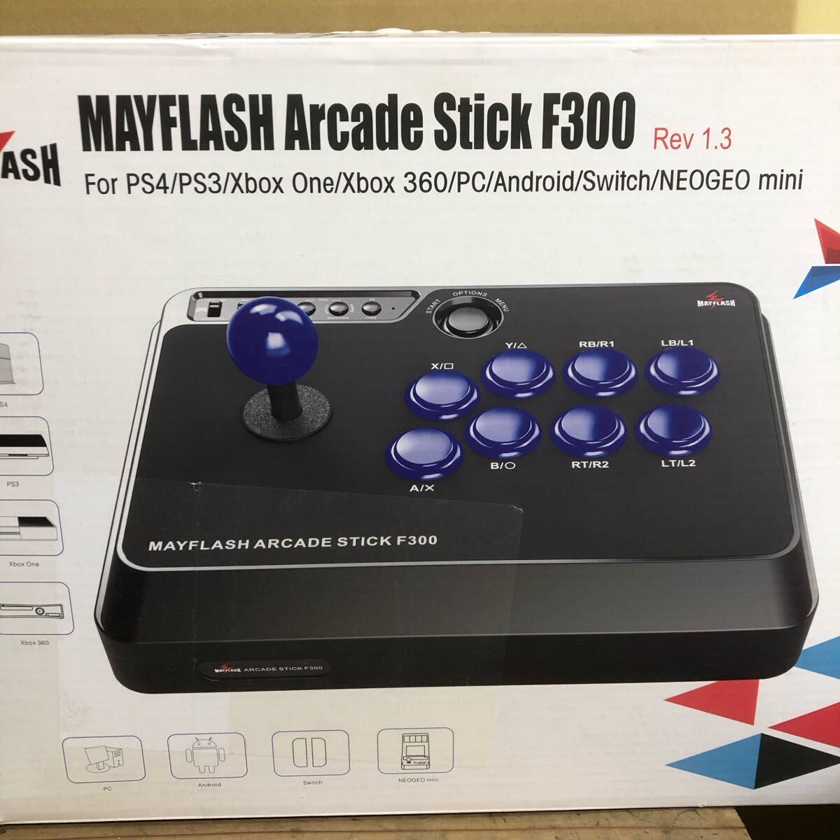 【目立った傷や汚れなし】S) MAYFLASH Arcade Stick F300 Elite アーケードスティック ゲーム機器 ※動作OK ...
