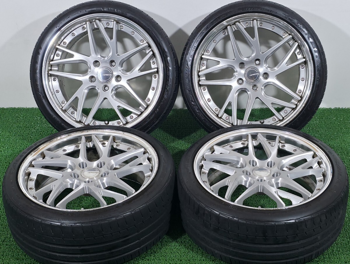 【やや傷や汚れあり】希少 ワーク WORK GNOSIS CVX 19インチタイヤホイールセット バリ山 22年 PCD 120 8.5J 9 ...