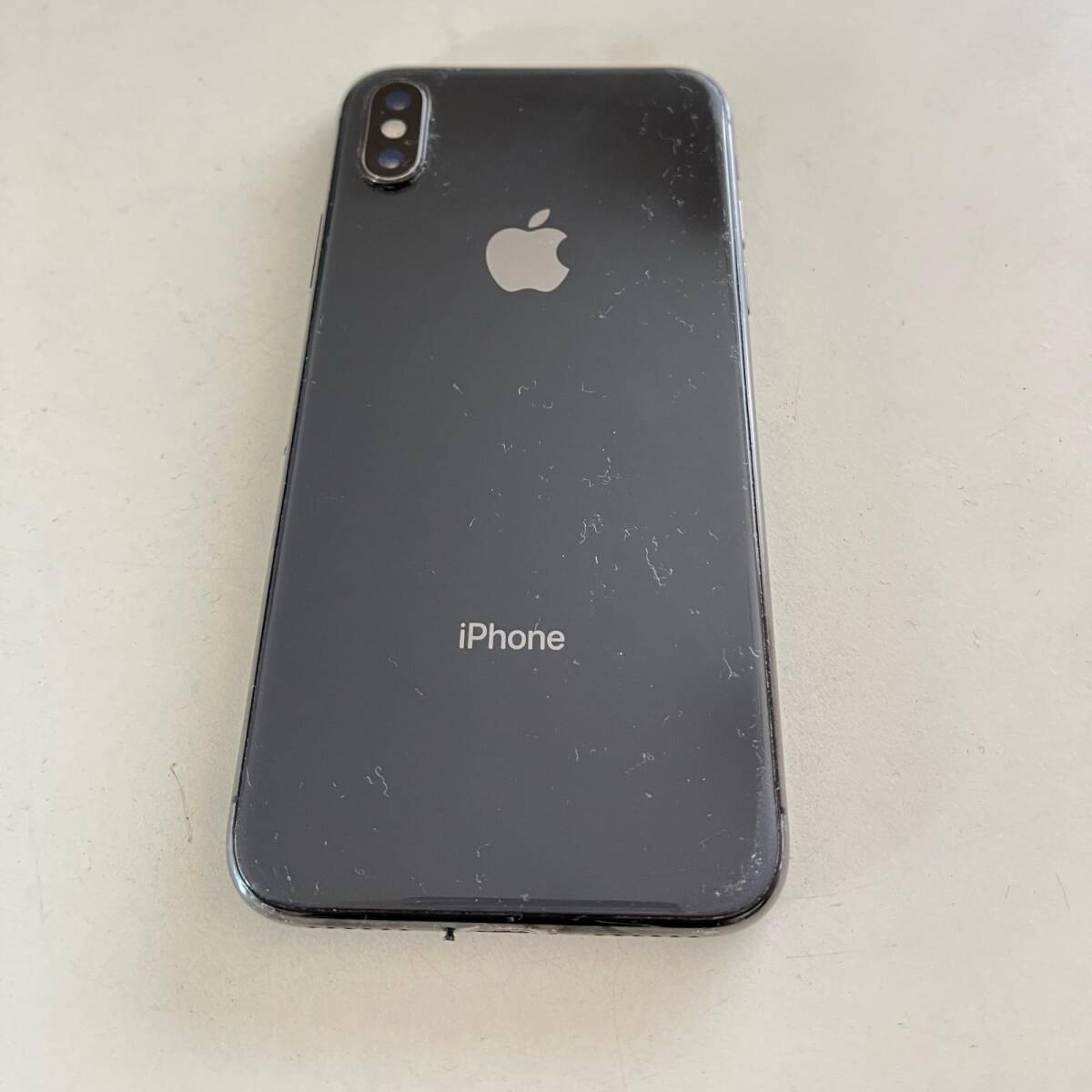 【全体的に状態が悪い】781-0520 【ジャンク品】Apple iPhone X A1902 MQAX2J/A 64GB ブラック SIM ...
