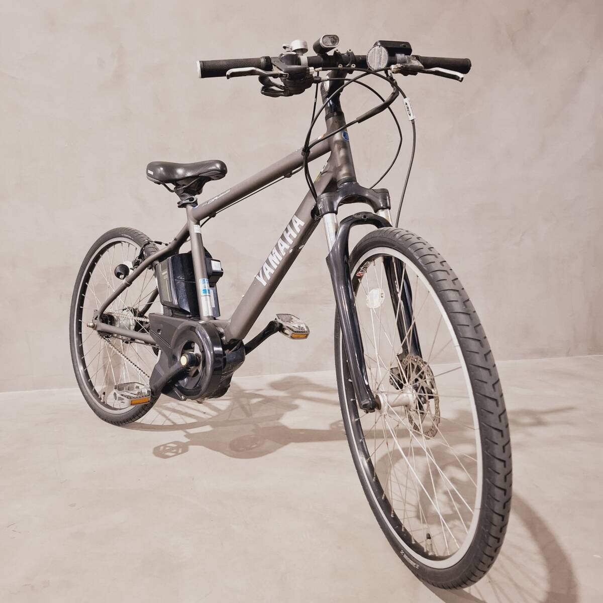 【傷や汚れあり】25c/800720-1/YY5000/043-12/自転車 YAMAHA ヤマハ PAS パス Brace ブレイス PA26B 電動アシスト スポーティ ソリッドグレー2 ...