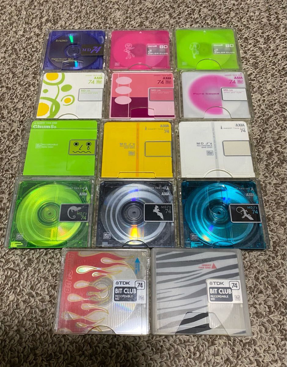 【傷や汚れあり】MD AXIA md-im j'z maxell color club TDK bit club chum 74分 80分 ...