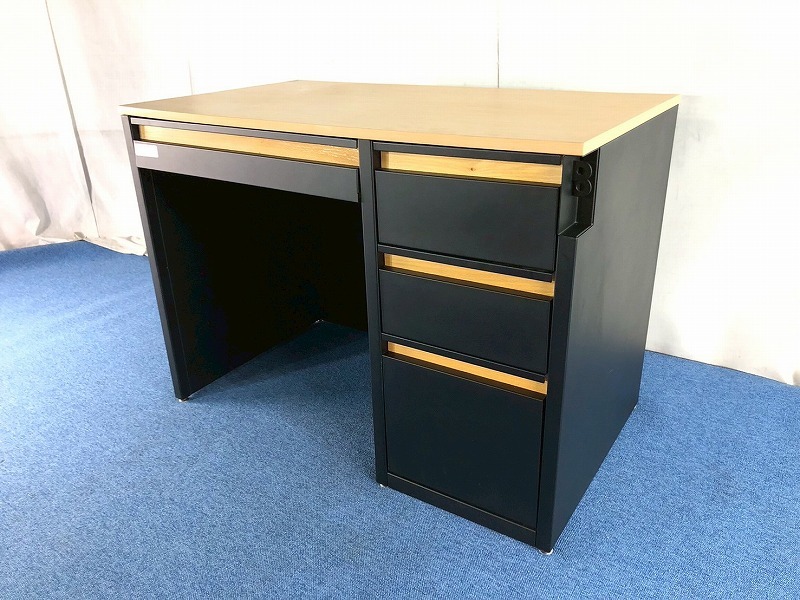 【やや傷や汚れあり】＃【米軍放出品】未使用品 片袖デスク 書斎 オフィス 机 ワークデスク スチールデスク UNIVERSITY LOFT (C)BD28WM-W#25の落札情報詳細 ...