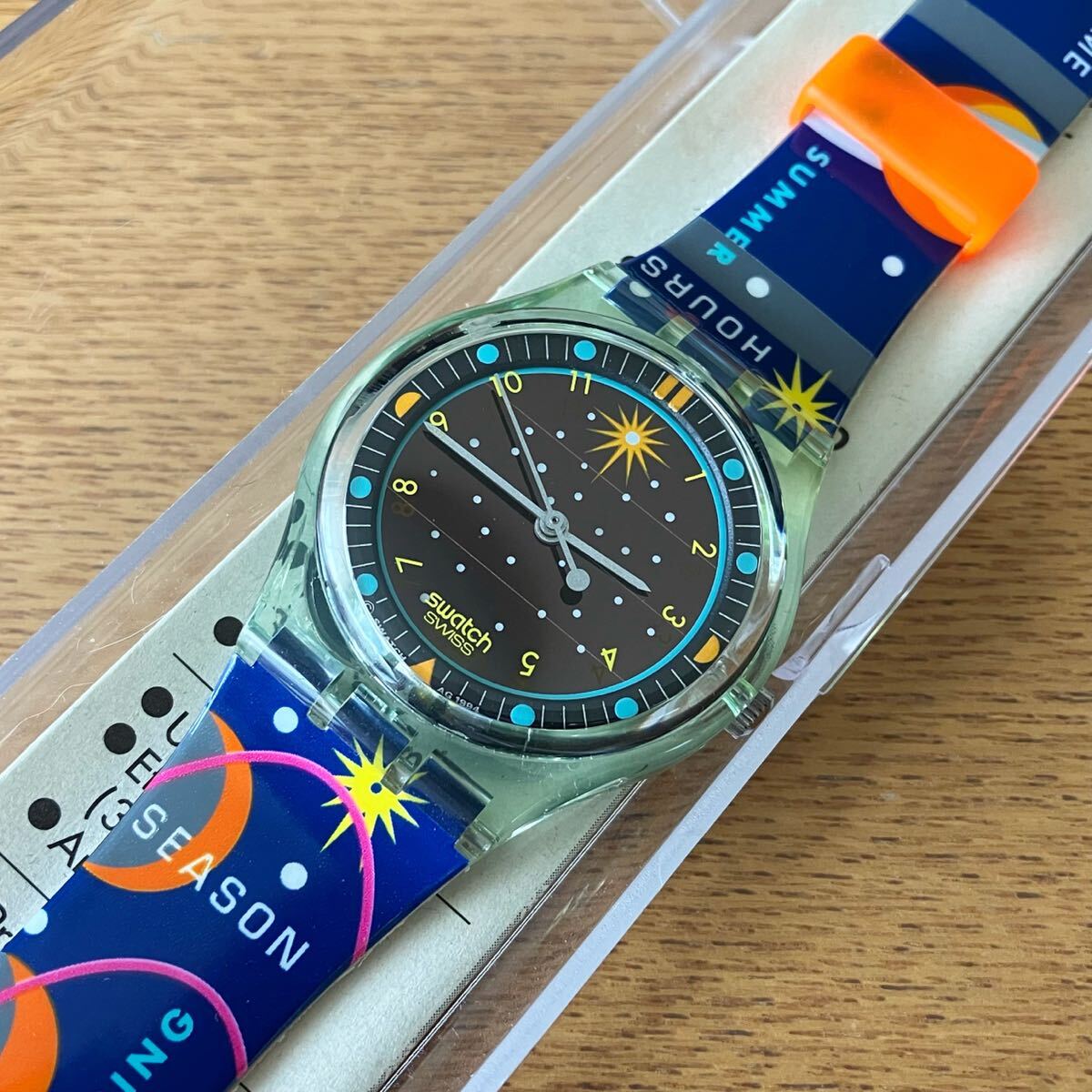【未使用】未使用 保管品 珍品 swatch スウォッチ Solar ソーラー SRG100 PLANETARIUM プラネタリウム 稼働品 ...