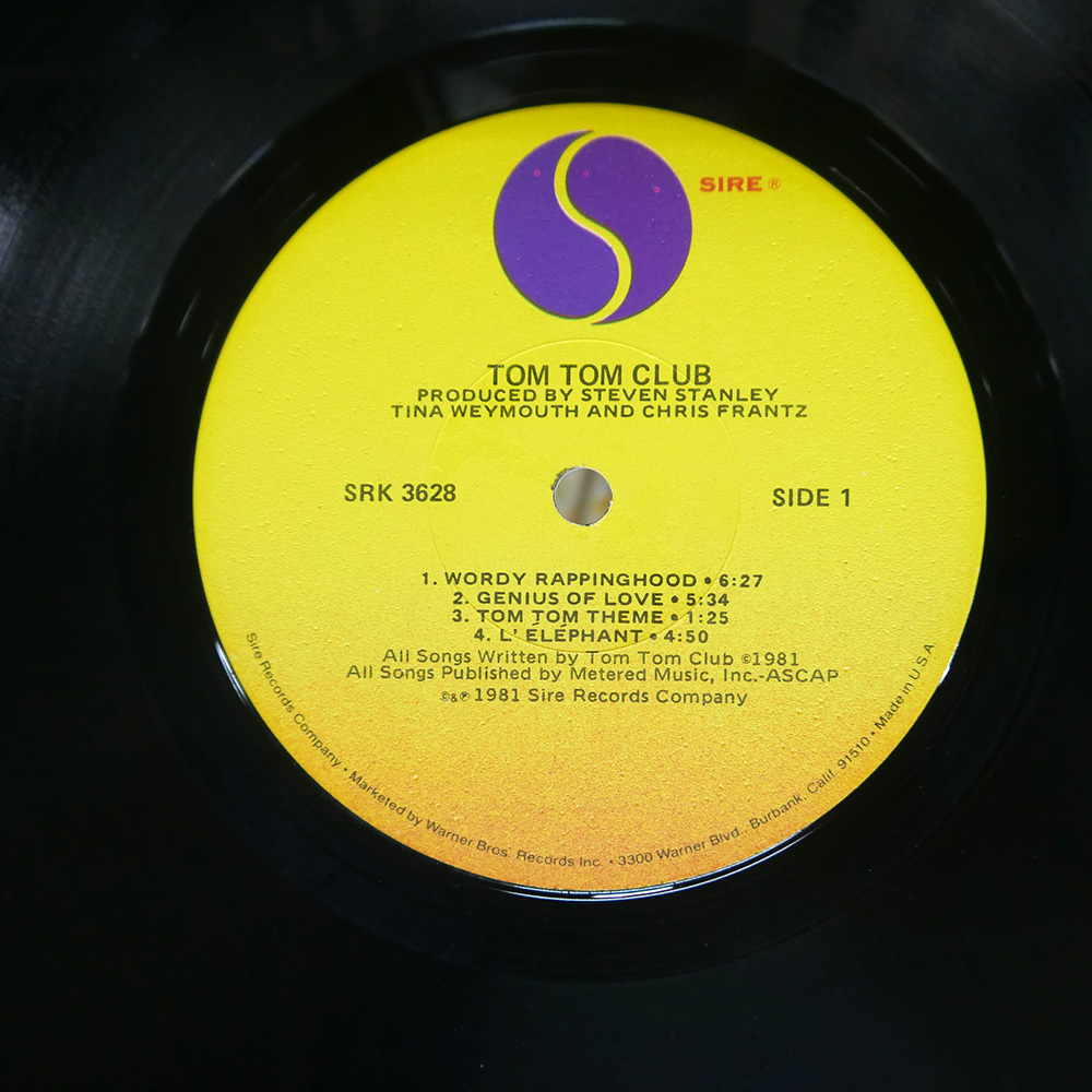 【やや傷や汚れあり】US盤 TOM TOM CLUB/SAME/SIRE SRK3628 LPの落札情報詳細 - Yahoo!オークション落札 ...