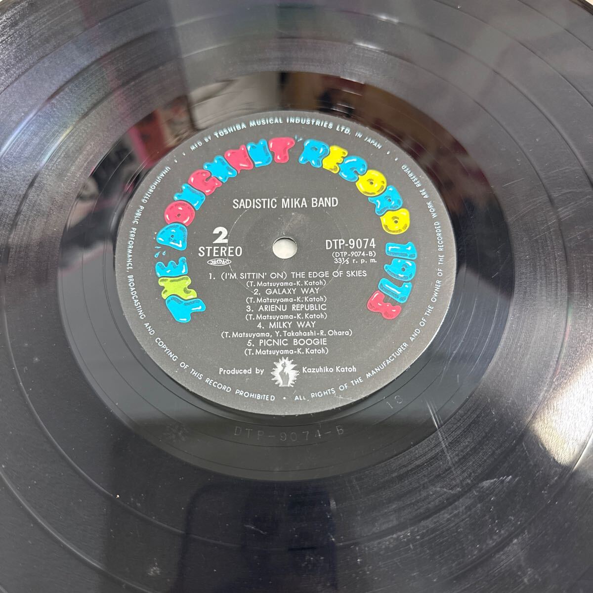 【傷や汚れあり】K205-076 帯付 お宝級 レコード サディスティック・ミカ・バンド SADISTIC MIKA BAND 加藤和彦 ...