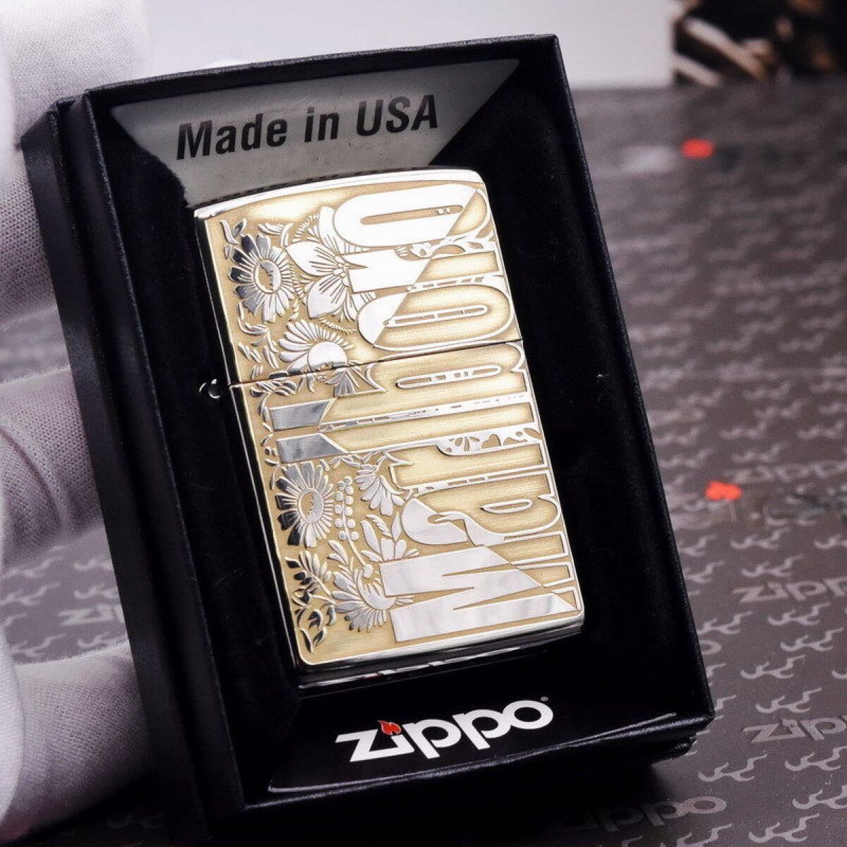 【未使用】新品 Marlboro Zippo 五面彫刻 ライター マールボロ zippoジッポー オイルライター AntiqueBrass 真鍮 ゴールド 未使用 喫煙グッズ 1円の落札情報 ...