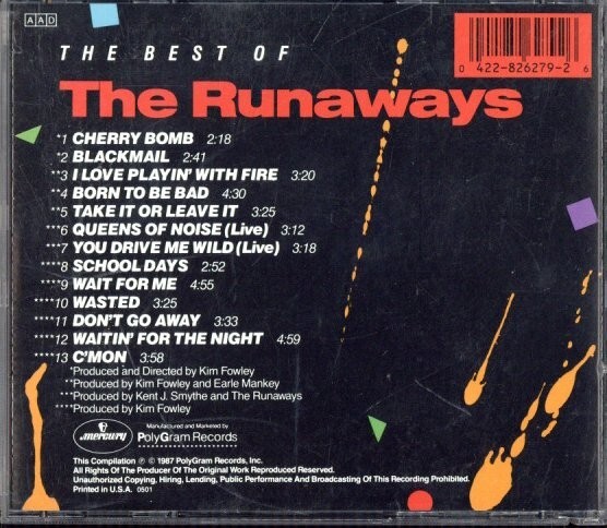 【目立った傷や汚れなし】即決価格です ザ・ランナウェイズ The Best of the Runaways BEST盤/Y 名曲満載 ...