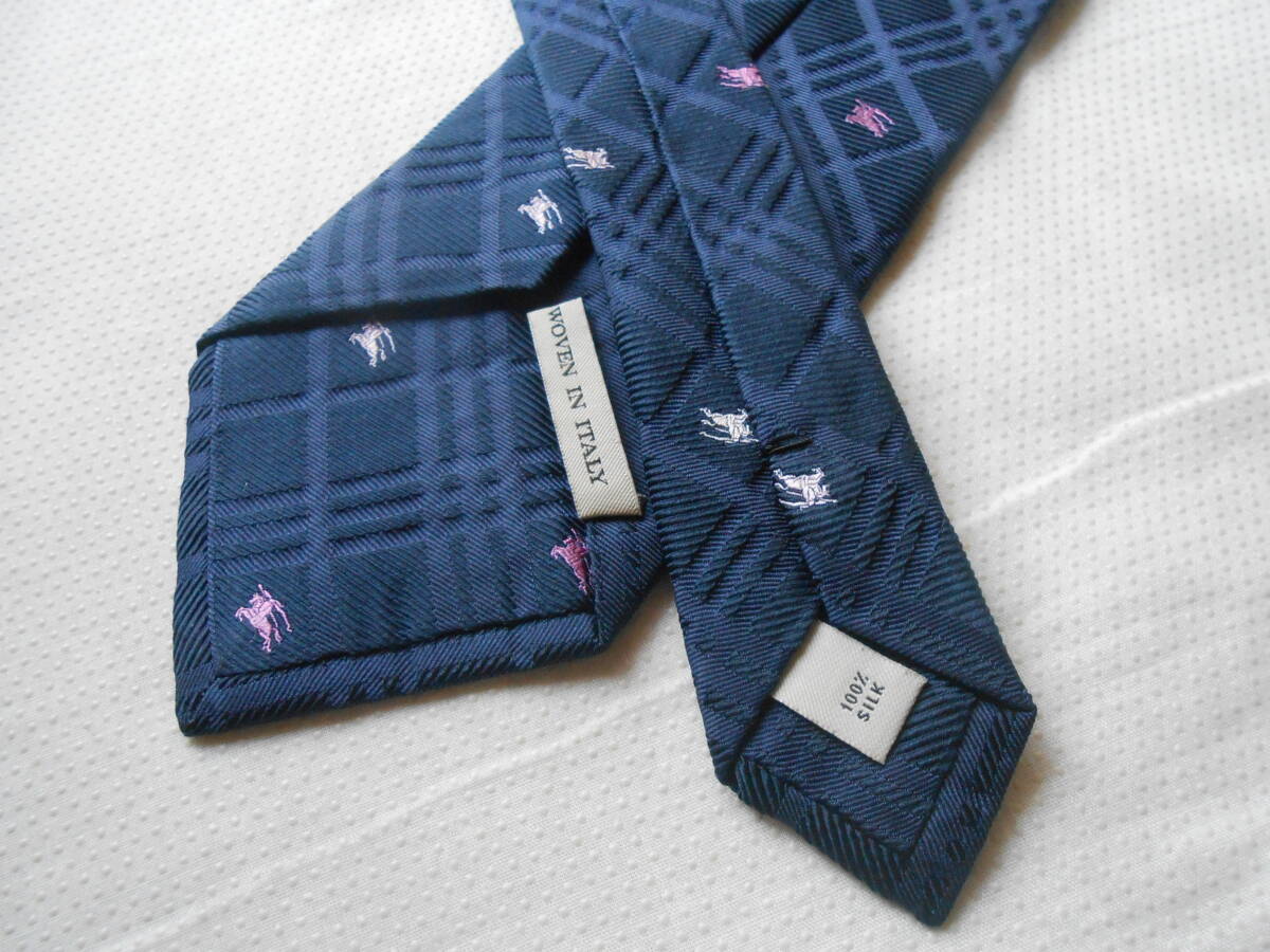 【目立った傷や汚れなし】E362美品バーバリー総柄マーク付きチェック柄模様厚手ネクタイ紺の落札情報詳細 - Yahoo!オークション落札価格 ...