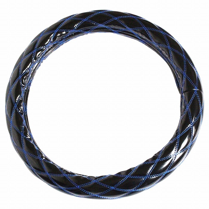 【未使用】極太 太巻き エナメル ダブルステッチ ダイヤカット ハンドルカバー 艶ブラック×ブルー Lサイズ いすゞ 4t 07フォワードの落札情報詳細 - Yahoo!オークション落札価格 ...
