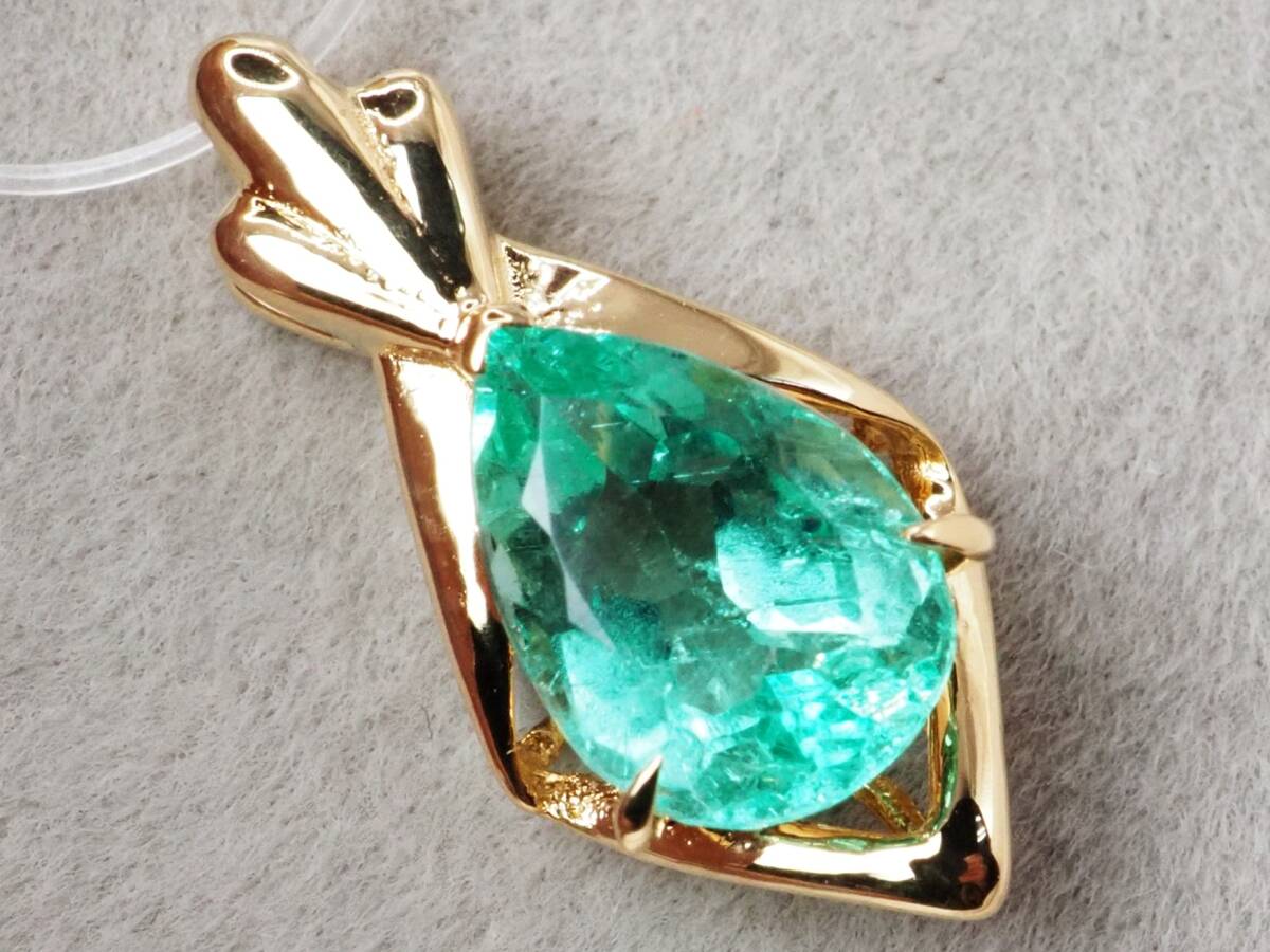 【目立った傷や汚れなし】【7401E】ソーティング付 K18 天然エメラルド 1.20ct/1.45g ペンダントトップの落札情報詳細 - Yahoo!オークション落札価格検索 オークフリー