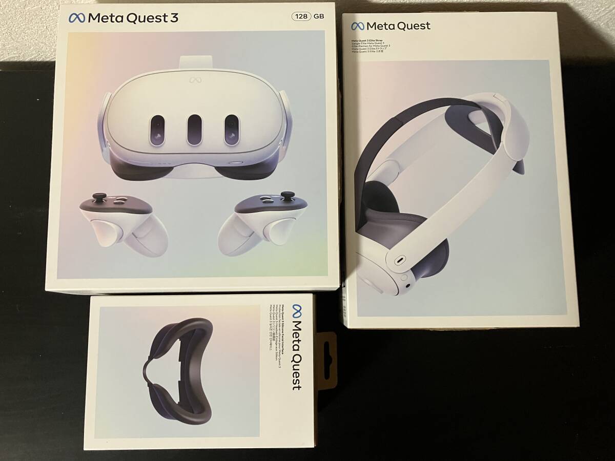 【目立った傷や汚れなし】Meta Quest 3 128GB オールインワンVRヘッドセット Eliteストラップ シリコン接顔部 / メタクエスト3の落札情報詳細 - Yahoo ...