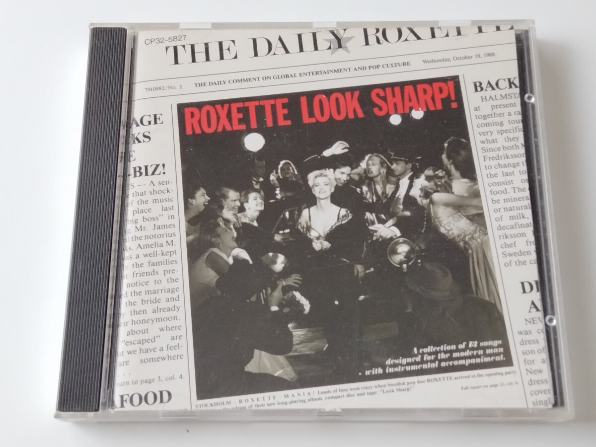 【目立った傷や汚れなし】【初盤88年盤】ロクセット ROXETTE / LOOK SHARP! 日本盤CD EMI CP32-5827 名盤 ...