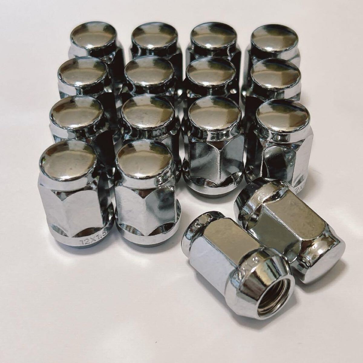 【未使用】ホイールナット スチール ナット M12 P1.5 袋 35mm 19HEX テーパー 16個 トヨタ マツダ ホンダ ダイハツ ミツビシ いすゞ クロム ツバ 4穴の落札情報詳細 ...