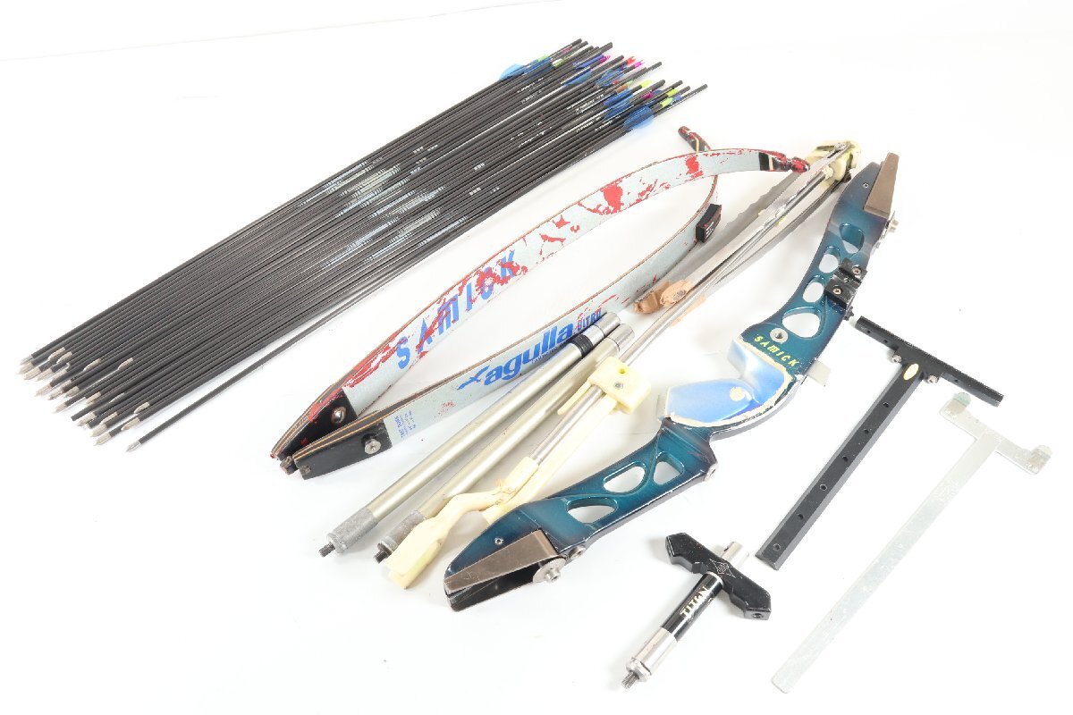 【傷や汚れあり】【まとめ売り】SAMICK サミック agulla.ULTRA リム アーチェリー シャフト 矢 等 ジャンク品 8715 ...