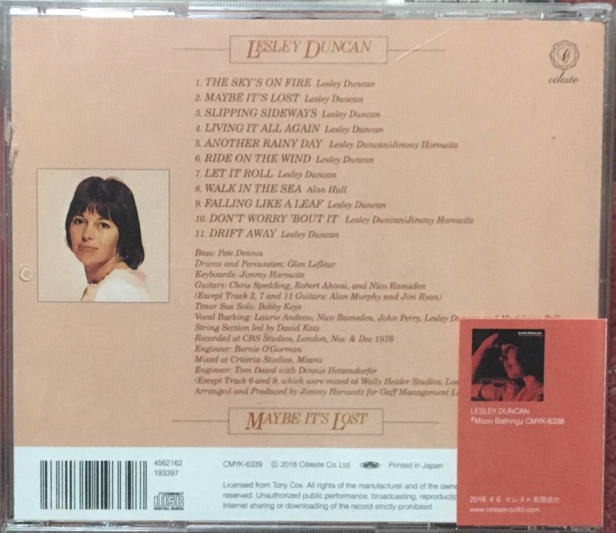 【目立った傷や汚れなし】Lesley Duncan[Maybe It's Lost]ブリティッシュフォーク/ソフトロック/ライトメロウ/AOR ...