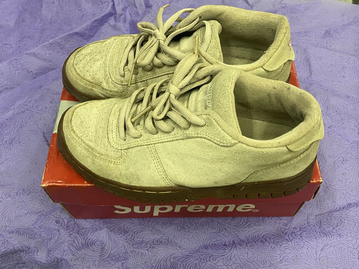 【やや傷や汚れあり】supreme DC 1999年SUPREME DC SHOE TORSION ベージュ スニーカー US8.5 箱付きの ...
