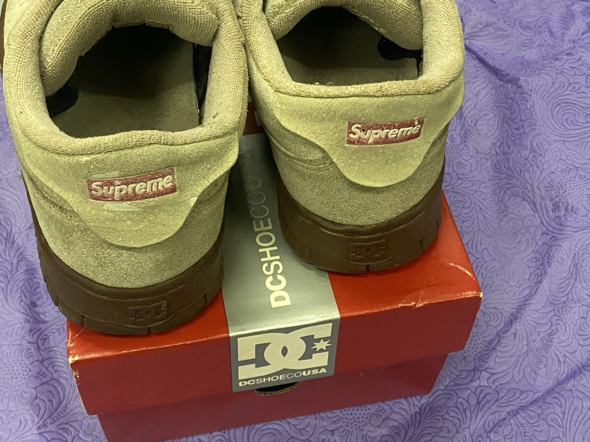 【やや傷や汚れあり】supreme DC 1999年SUPREME DC SHOE TORSION ベージュ スニーカー US8.5 箱付きの ...
