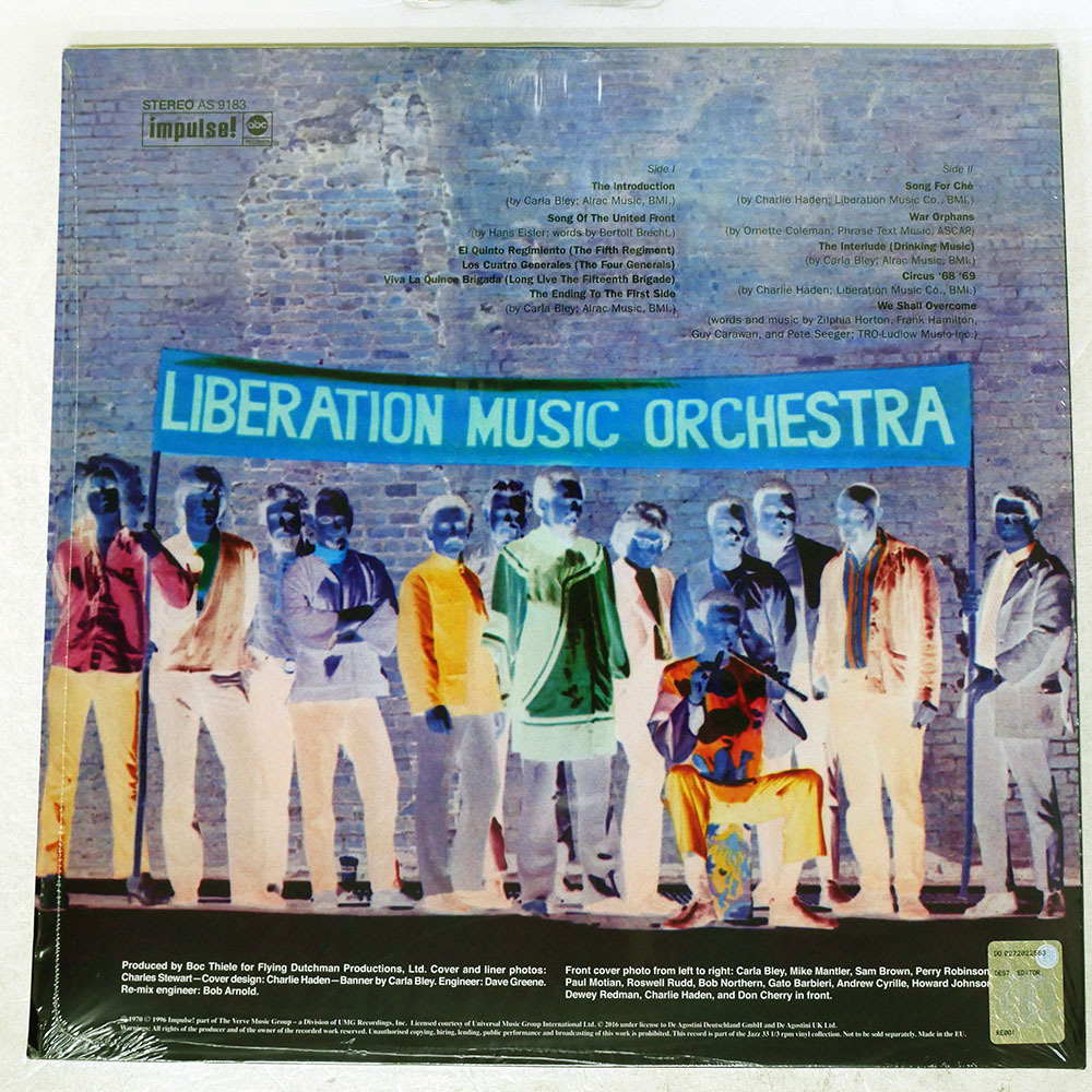【目立った傷や汚れなし】EU盤 CHARLIE HADEN/LIBERATION MUSIC ORCHESTRA/IMPULSE AS9183 ...