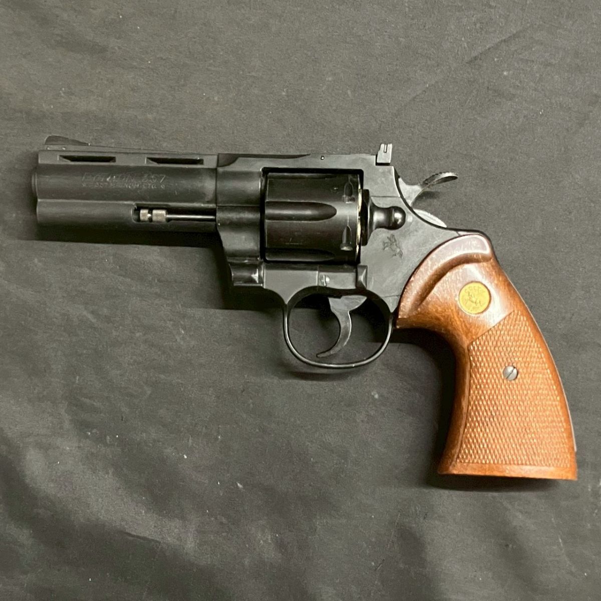 【傷や汚れあり】BKM129H ジャンク TANAKA WORKS COLT PYTHON .357 MAGNUM コルトパイソン 4inch 競技専用エアソフトガン ASGK安全弾速適合 ...