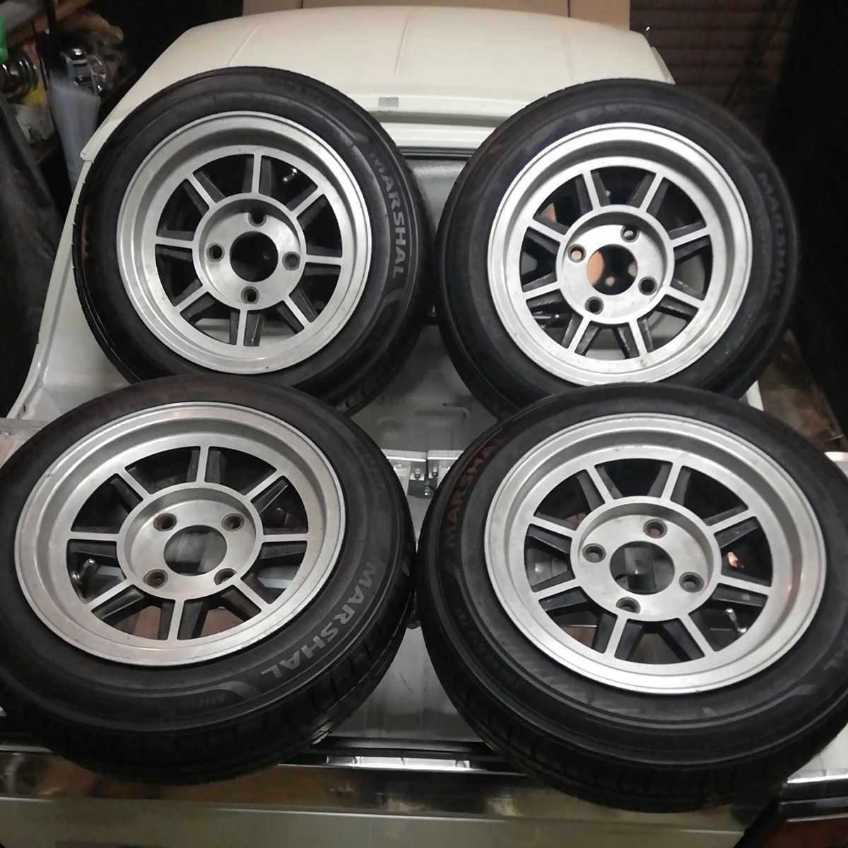 イタルレーシング 6Jオフセット＋13 旧車4穴114.3 4本セット 155/65R13（やや引っ張り）の落札情報詳細 - ヤフオク落札価格検索 オークフリー