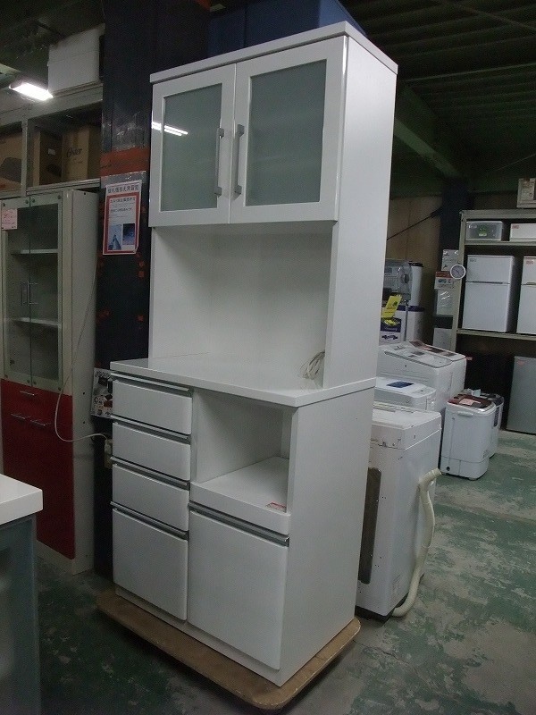 49％割引ホワイト系人気満点 ニトリ 食器棚 クリスナ80KB キッチン収納 収納家具ホワイト系-OTA.ON.ARENA.NE.JP