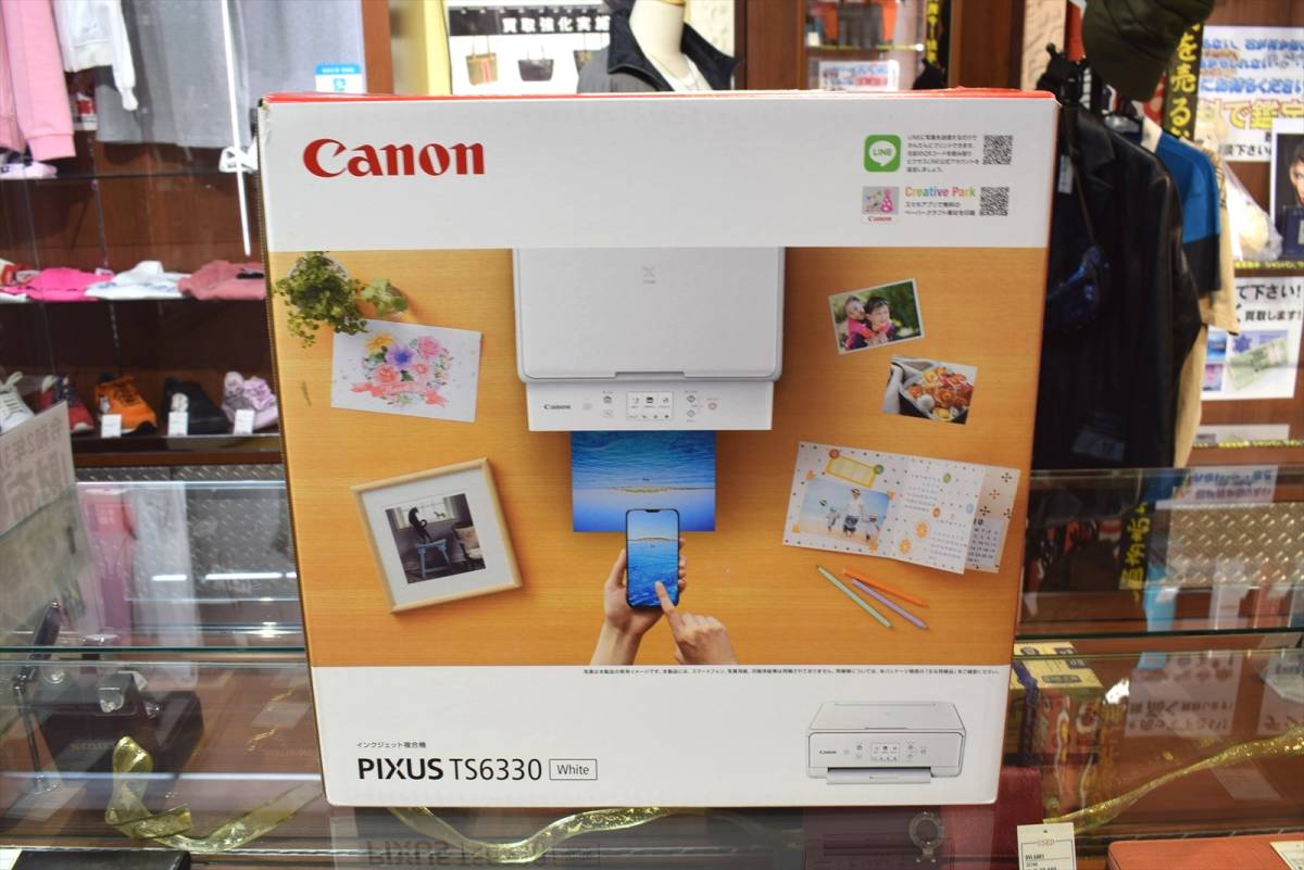 【新品】Canon キャノン TS-6330 インクジェット複合機 ホワイト PIXUS ピクサス プリンター コピー スキャナの落札情報詳細 - ヤフオク落札価格検索 オークフリー