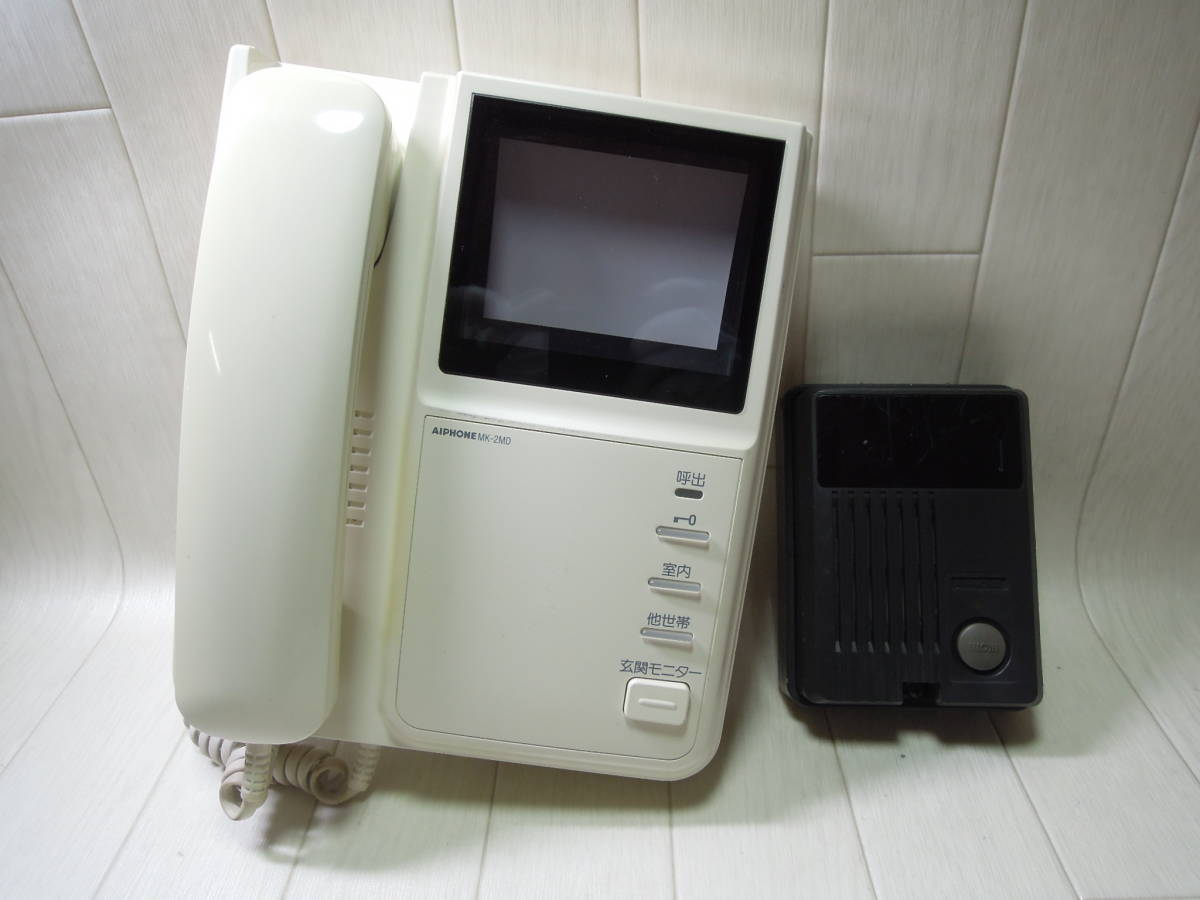 M15103☆AIPHONE/アイホン/テレビドアホン/親機(MK-2MD-2T) 玄関子機(MA-DS/B(?))【未確認】の落札情報詳細 - ヤフオク落札価格検索 オークフリー