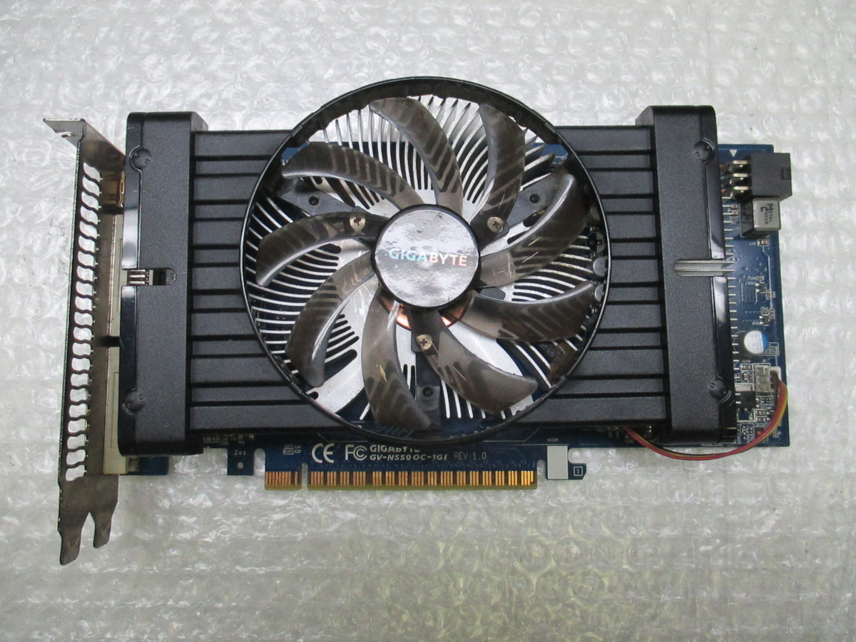 グラフィックボード GIGABYTE GV-N550 OC-1GI【中古】の落札情報詳細 - ヤフオク落札価格検索 オークフリー