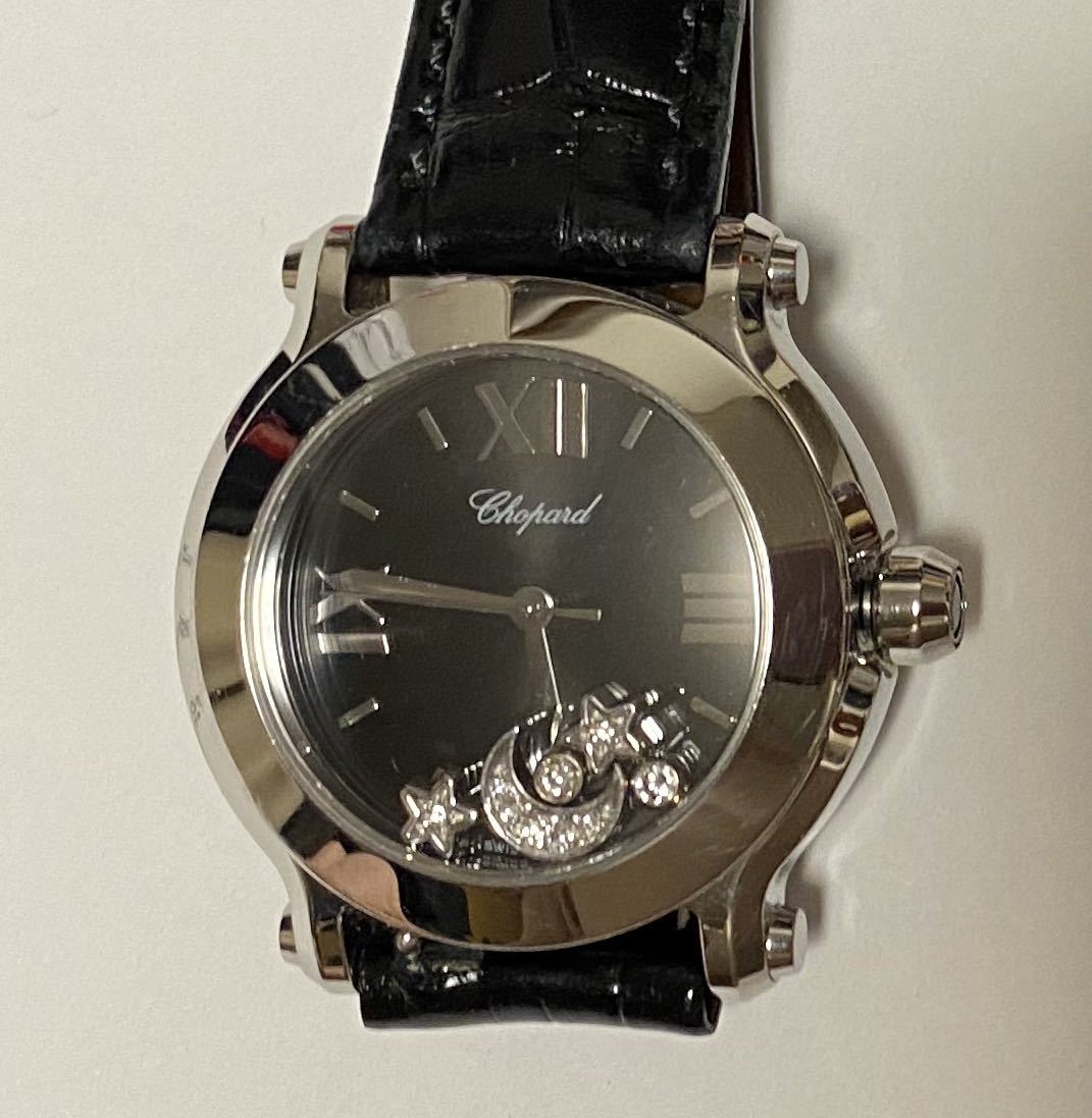 Chopard ショパール ハッピースポーツ 腕時計 ダイヤ ムーン スターの落札情報詳細 - Yahoo!オークション落札価格検索 オークフリー