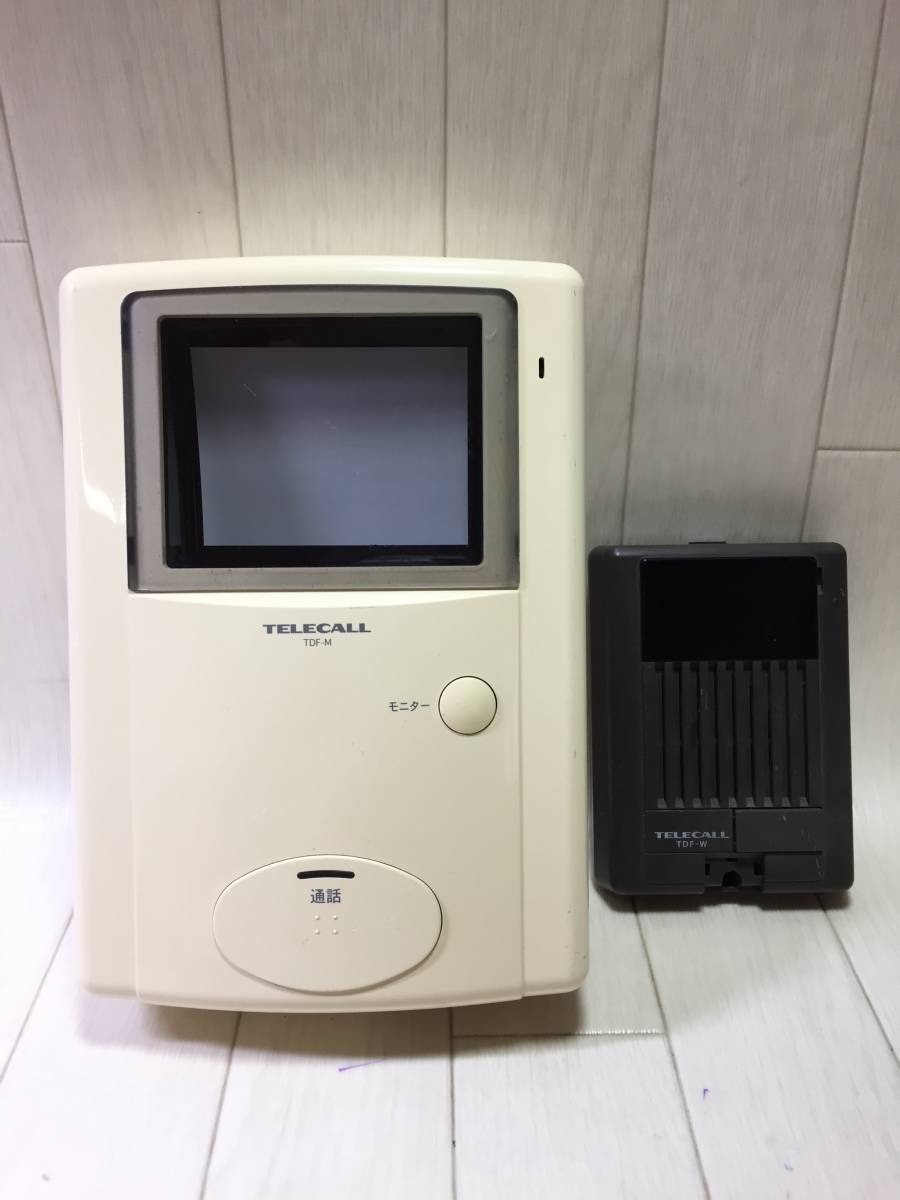 IT973☆TELECALL/テレコール/テレビドアホン/モニター親機(TDF-M) カメラ付き玄関子機(TDF-W)の落札情報詳細 ...