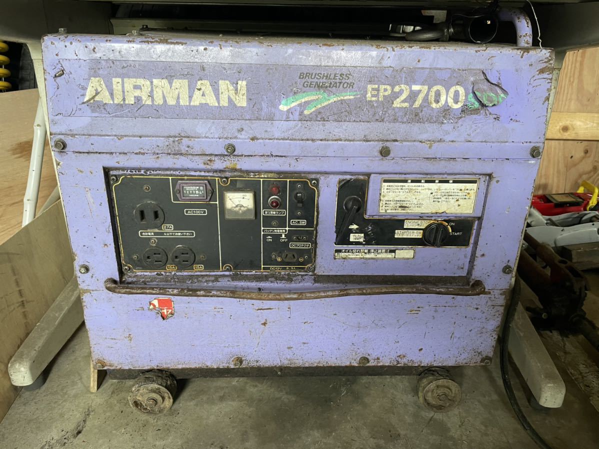 ジャンク！エアーマンEP2700ディーゼル発電機の落札情報詳細 - Yahoo!オークション落札価格検索 オークフリー