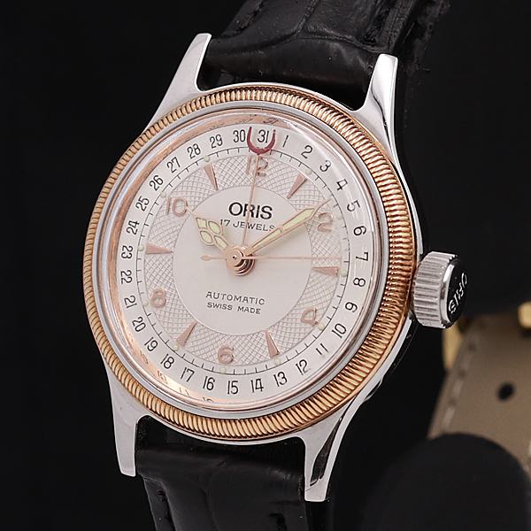 【中古】1円★稼働品【オリス ORIS】自動巻き ポインターデイト 裏スケルトン 17石 7400C ボーイズ腕時計 A0087018の落札情報詳細 - ヤフオク落札価格検索 オークフリー