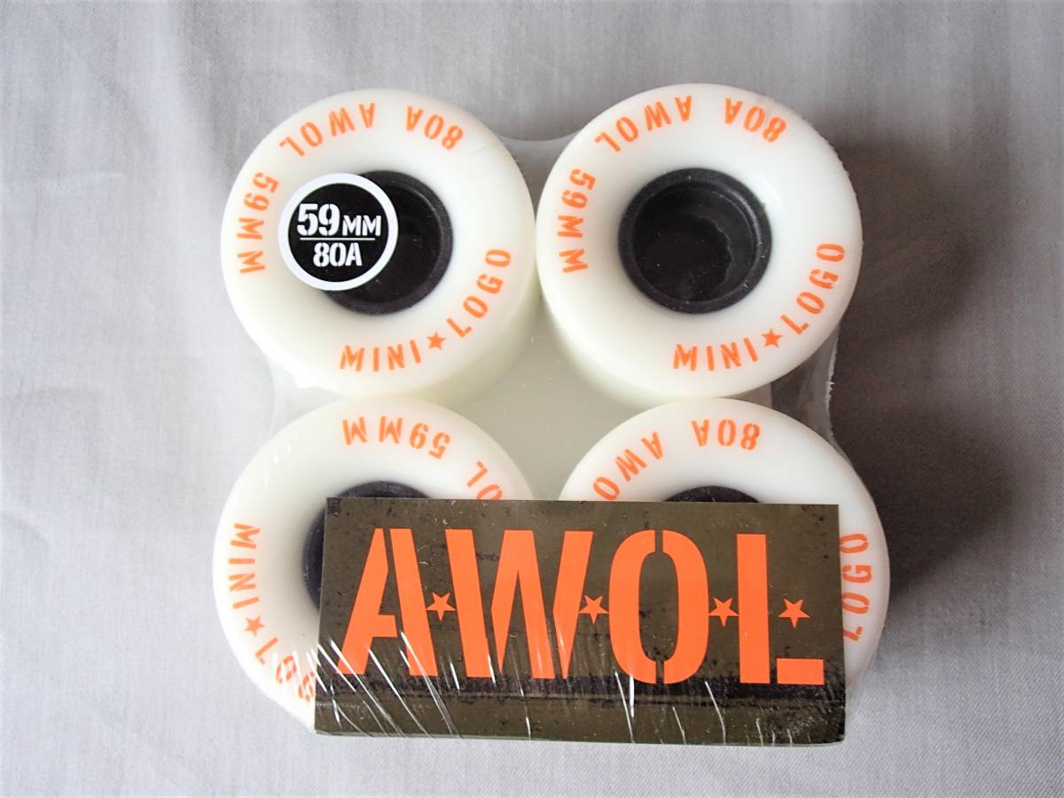 【新品】新品 MINI LOGO AWOL Wheels 59mm/80a スケートボード/デッキ/トラック/ウィール/ベアリング/クルーザー ...