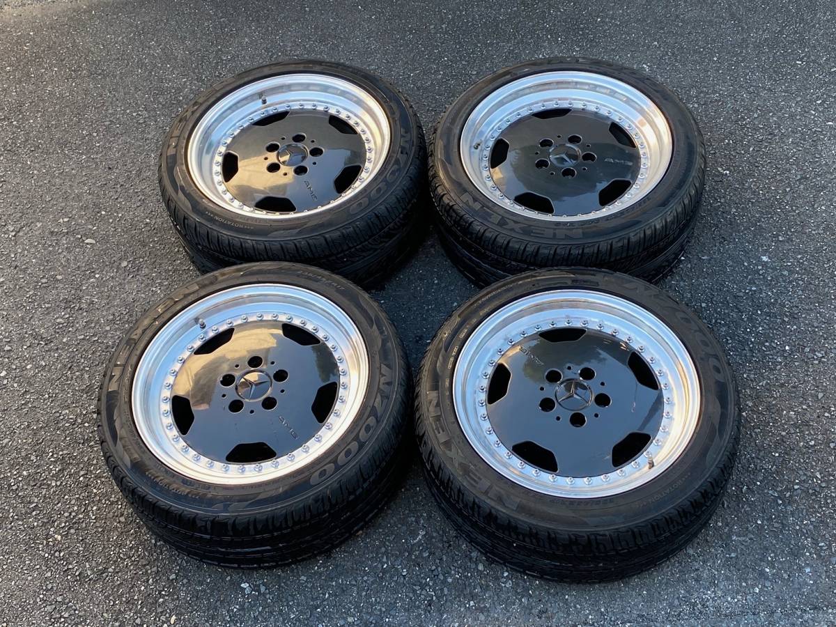 AMG OZ RACING製 FORGED W124 500E6.0 3ピース ホイール 4本セット 5H-112 17インチ フロント8 ...