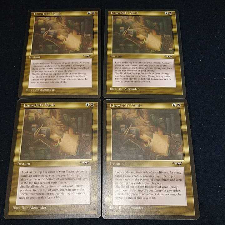 【目立った傷や汚れなし】MTG ALL 金U 「Lim-Dul's Vault」 4枚セットの落札情報詳細 - Yahoo!オークション落札価格検索 オークフリー