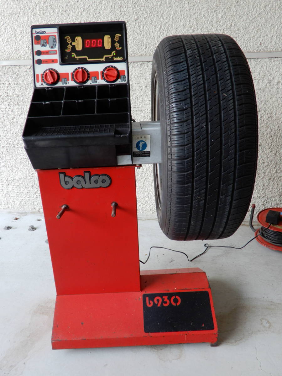 balco/バルコ ホイールバランサー B930 100V オマケ付 手回し式 車輪測定器/測定機械/タイヤ交換/バランス調整/自動車整備 ...