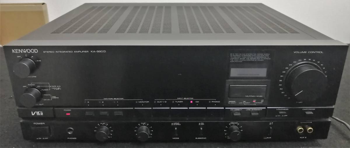 【全体的に状態が悪い （詳細）】【XM39】KENWOOD KA-990D INTEGRATED AMPLIFIER 出力可能ジャンク ...