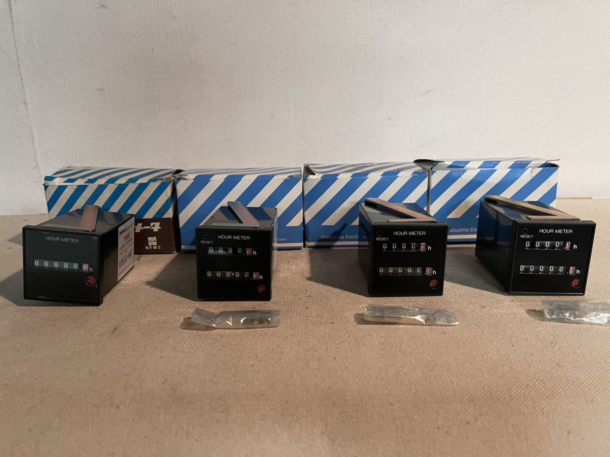 【未使用に近い】ナショナル アワーメーター セット National Panasonic パナソニック 松下電工 電気工事 TH401 ...