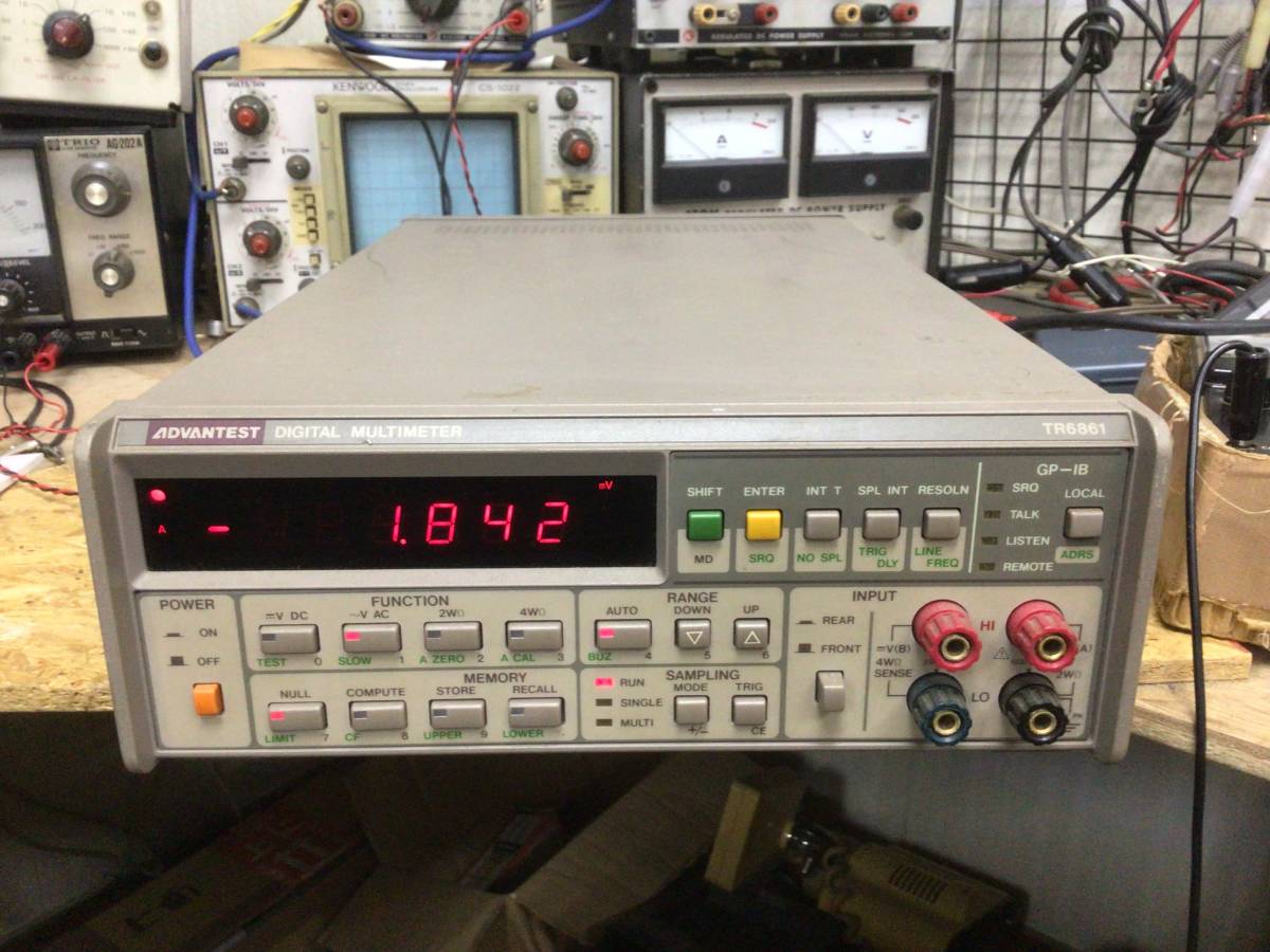 【中古】アドバンテスト ADVANTEST R6552 R6552T-R 2台セット DIGITAL MULTI METER デジタルマルチ ...