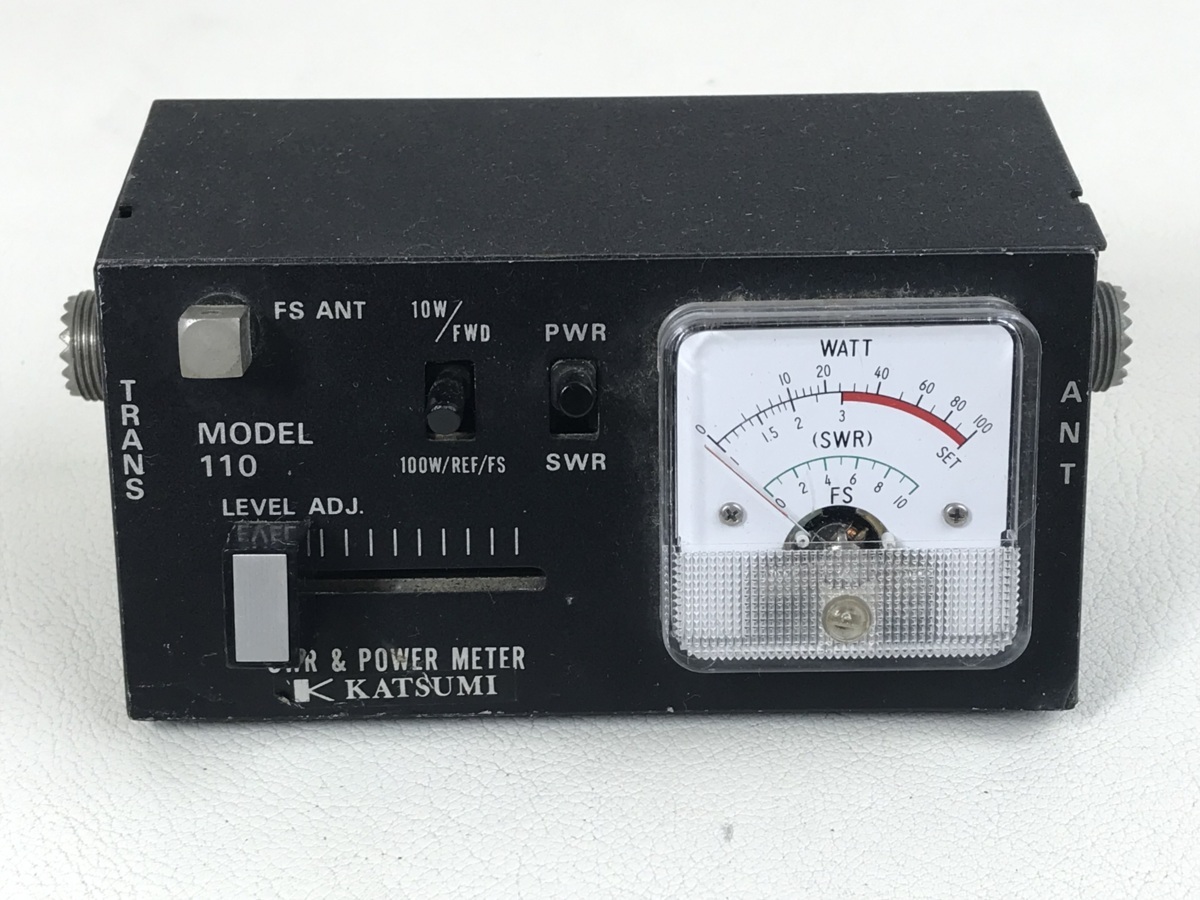 【傷や汚れあり】カツミ KATSUMI SWR & POWER METER パワーメーター MODEL 110 動作未確認 ジャンク品の落札 ...