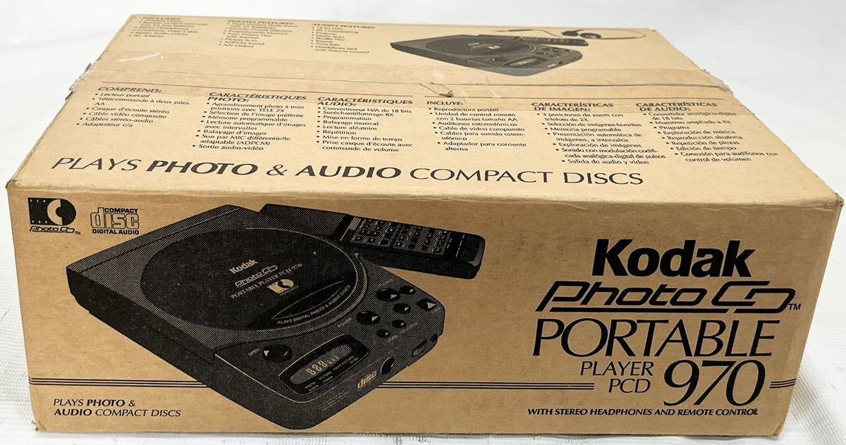 【やや傷や汚れあり】kodak コダック photo CD PORTABLE PCD 970 ポータブル フォトCDプレーヤー 付属品/箱付き ほぼ未使用品 美品の落札情報詳細 - Yahoo ...