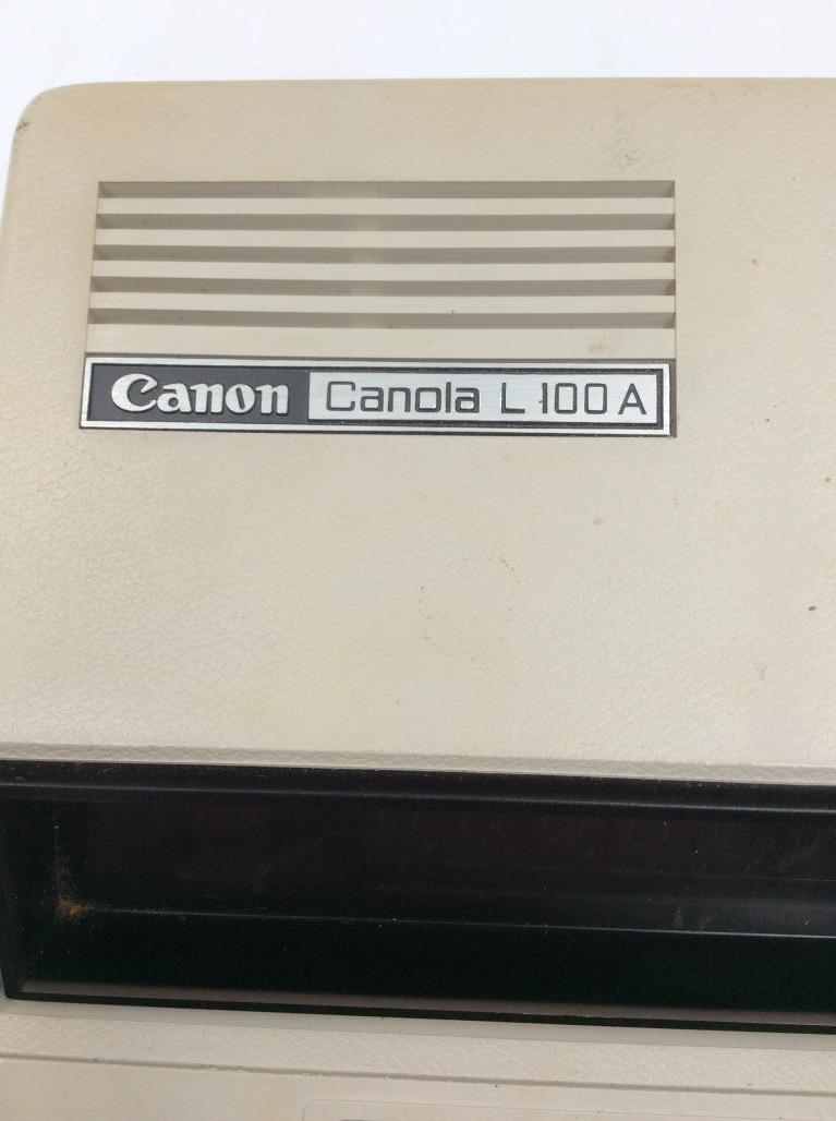 【傷や汚れあり】(2249074)Canon CANOLA L100A 電卓（80s）の落札情報詳細 - ヤフオク落札価格検索 オークフリー