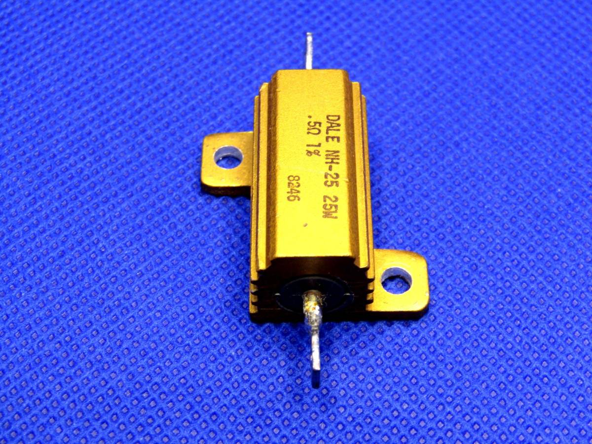 【未使用に近い】★★★DALE NH-25 25W（無誘導）タイプ メタルクラッド抵抗 0.5Ω±1% USED 1個★★★の落札情報詳細 ...