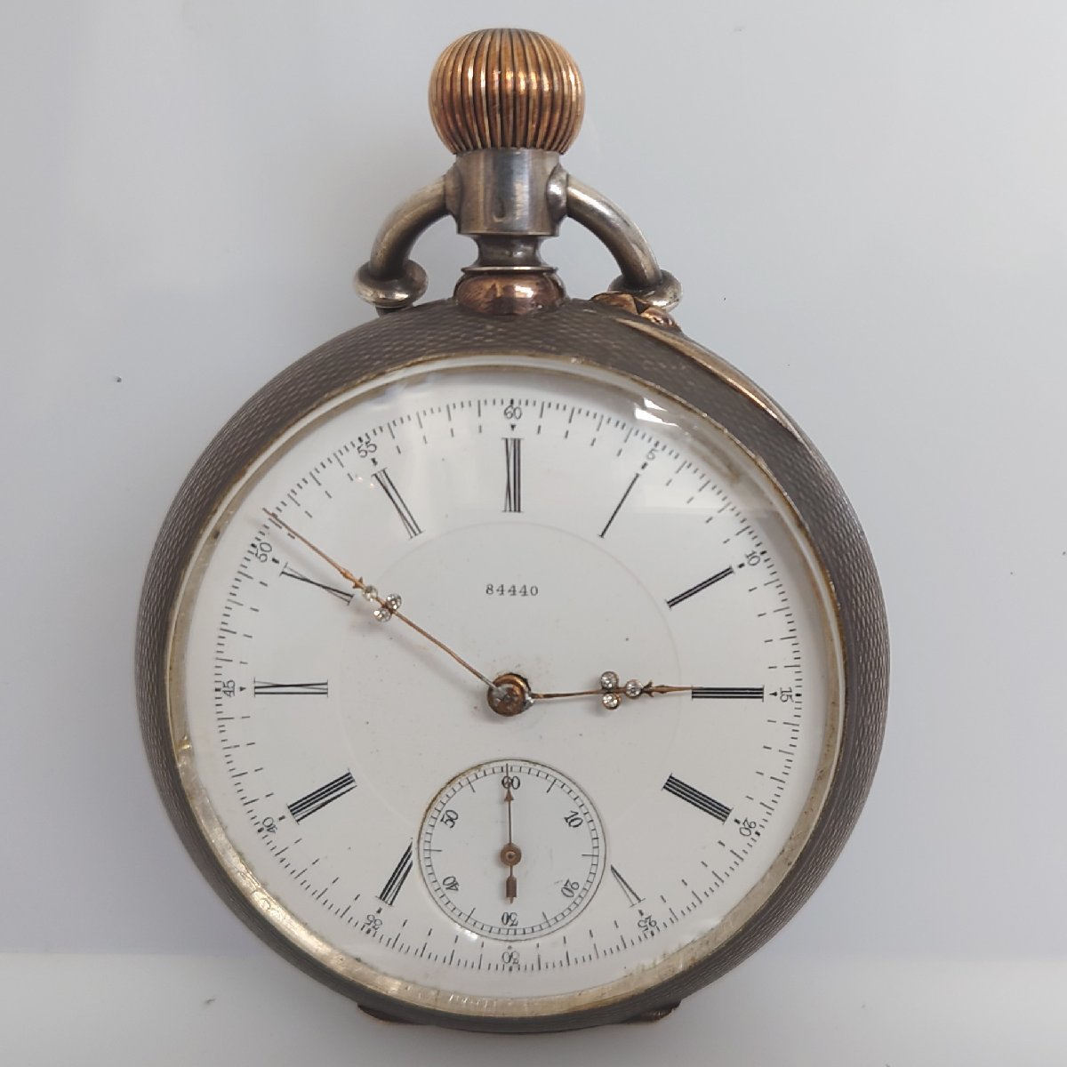 【やや傷や汚れあり】希少 稼働品 JC&co J.C＆co コロン商会 懐中時計 silver シルバー 0.900 手巻 銀無垢 スモセコ ...