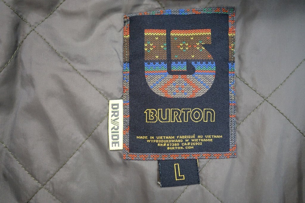 【やや傷や汚れあり】中古 12/13 BURTON MB HACKETT JK メンズLサイズ スノーボードジャケットウェア バートン ...