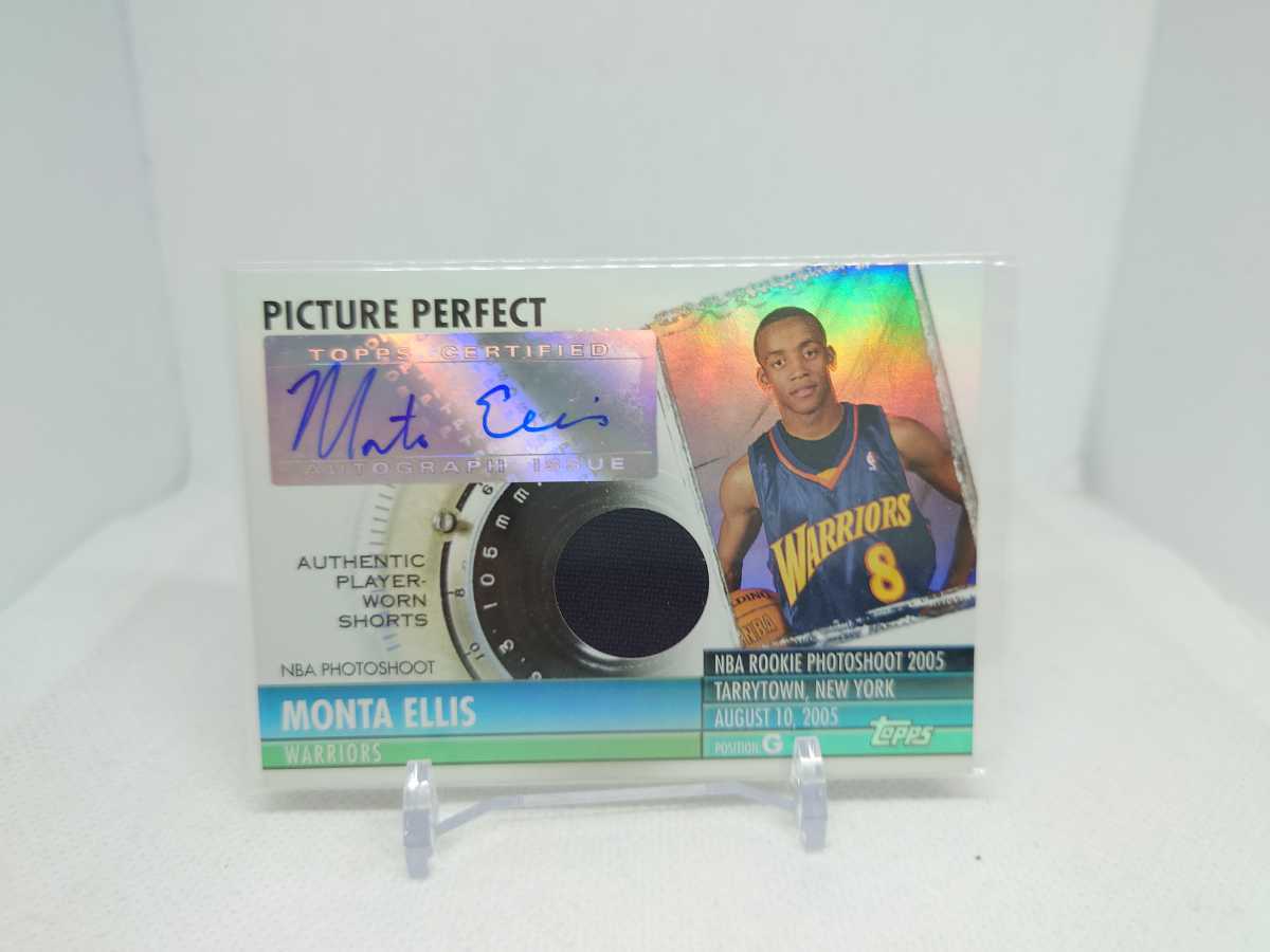 【目立った傷や汚れなし】2005-06 Topps Big Game Rookie Jersey Auto Monta Ellis RC ...